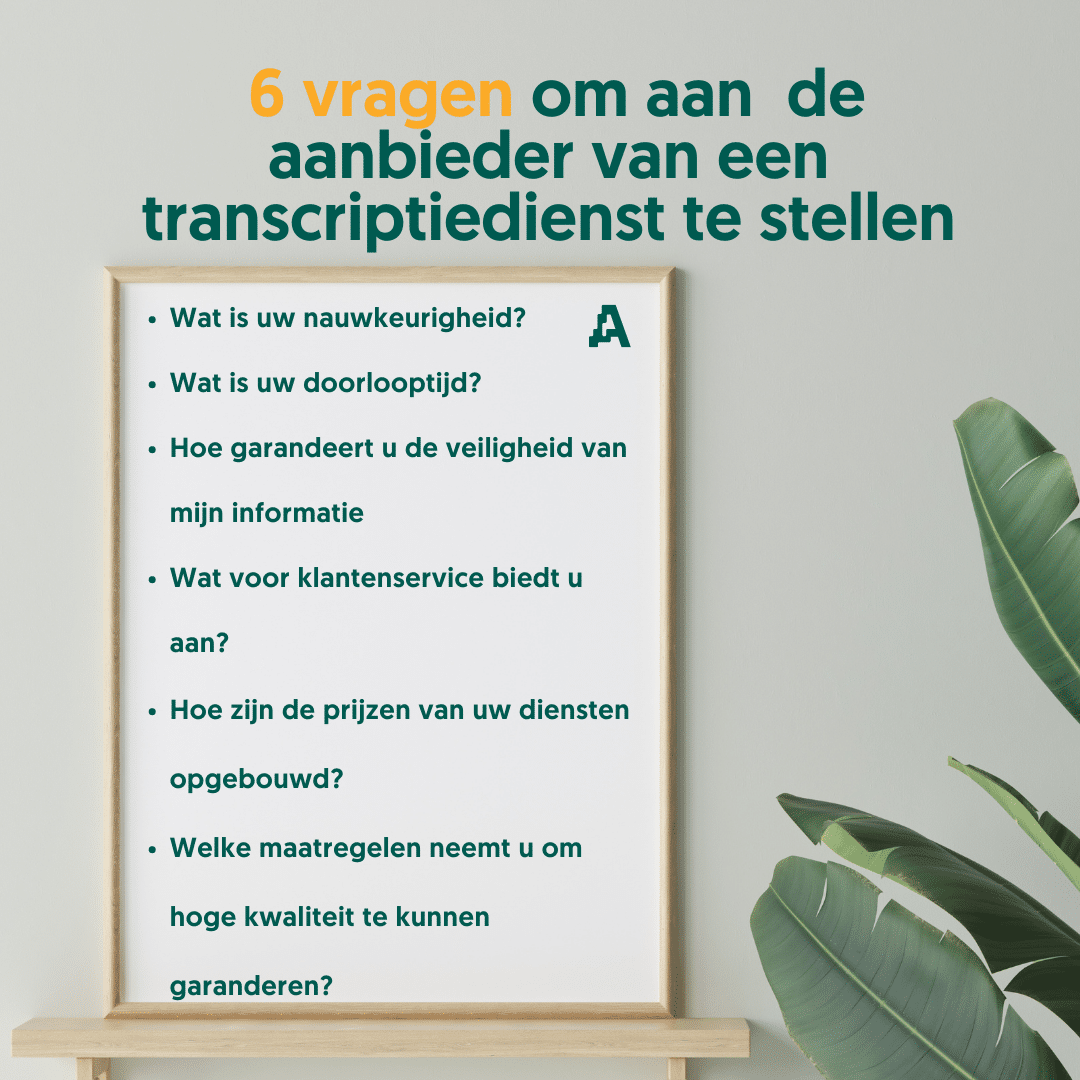 Hoe kies je een transcriptiedienst? | Amberscript