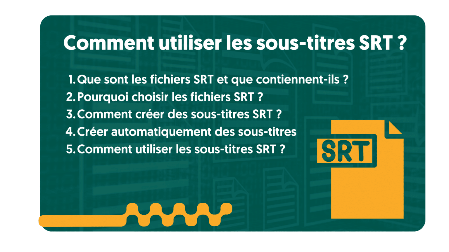 Les différences entre un fichier VTT et un fichier SRT